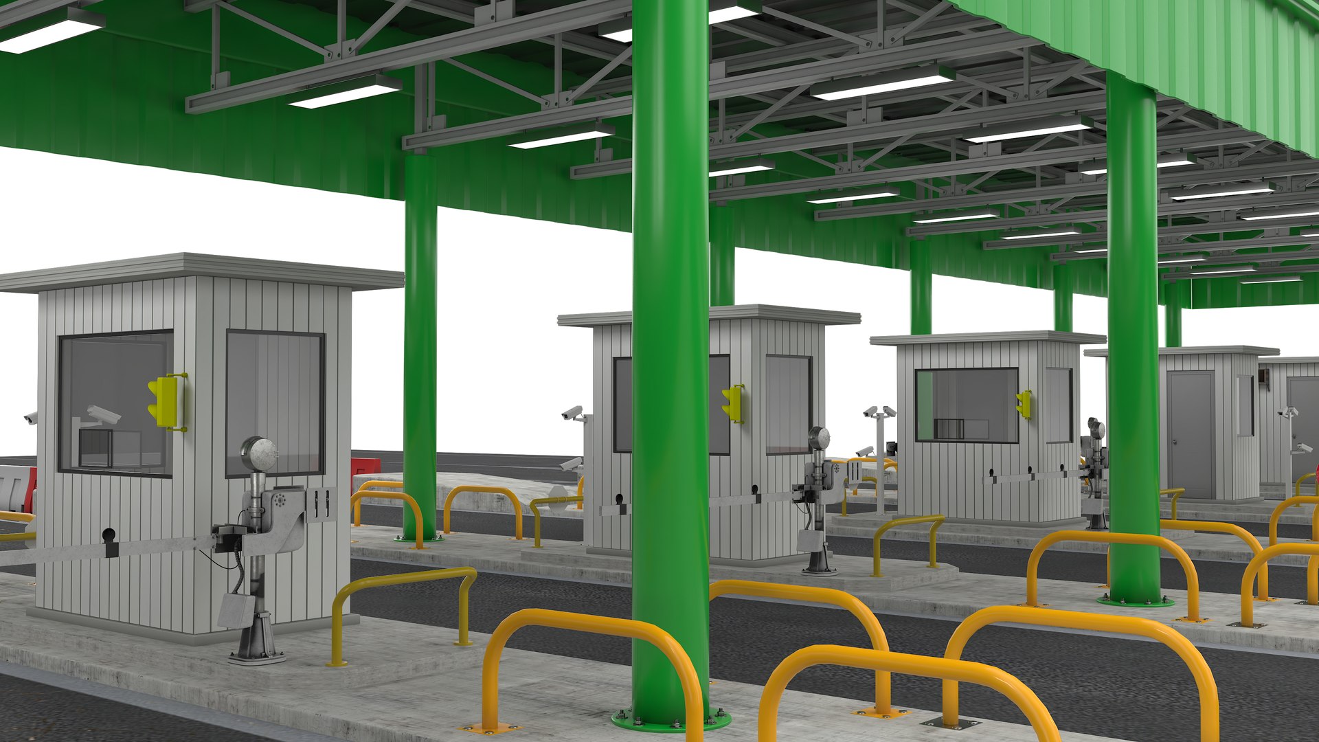 3D Toll Booth - TurboSquid 2225500