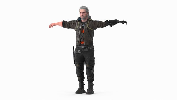 modelo 3d Cyberpunk 2077 Pose en T del personaje de Geralt - TurboSquid ...