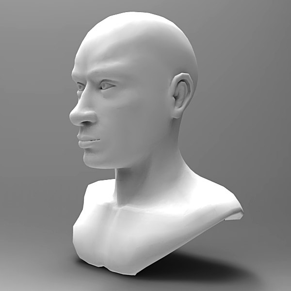 3d model human head