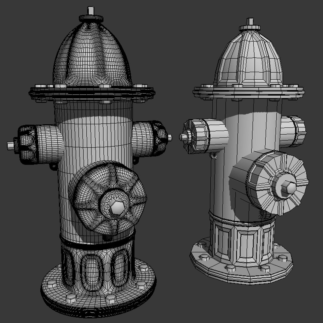 Water Hydrant 3d Model