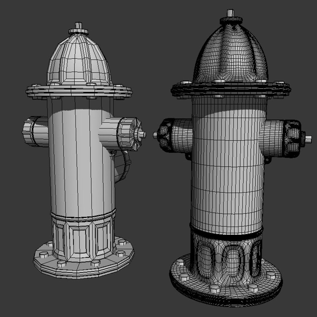 Water Hydrant 3d Model