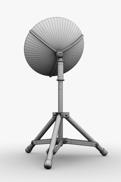 3d mobile satellite dish