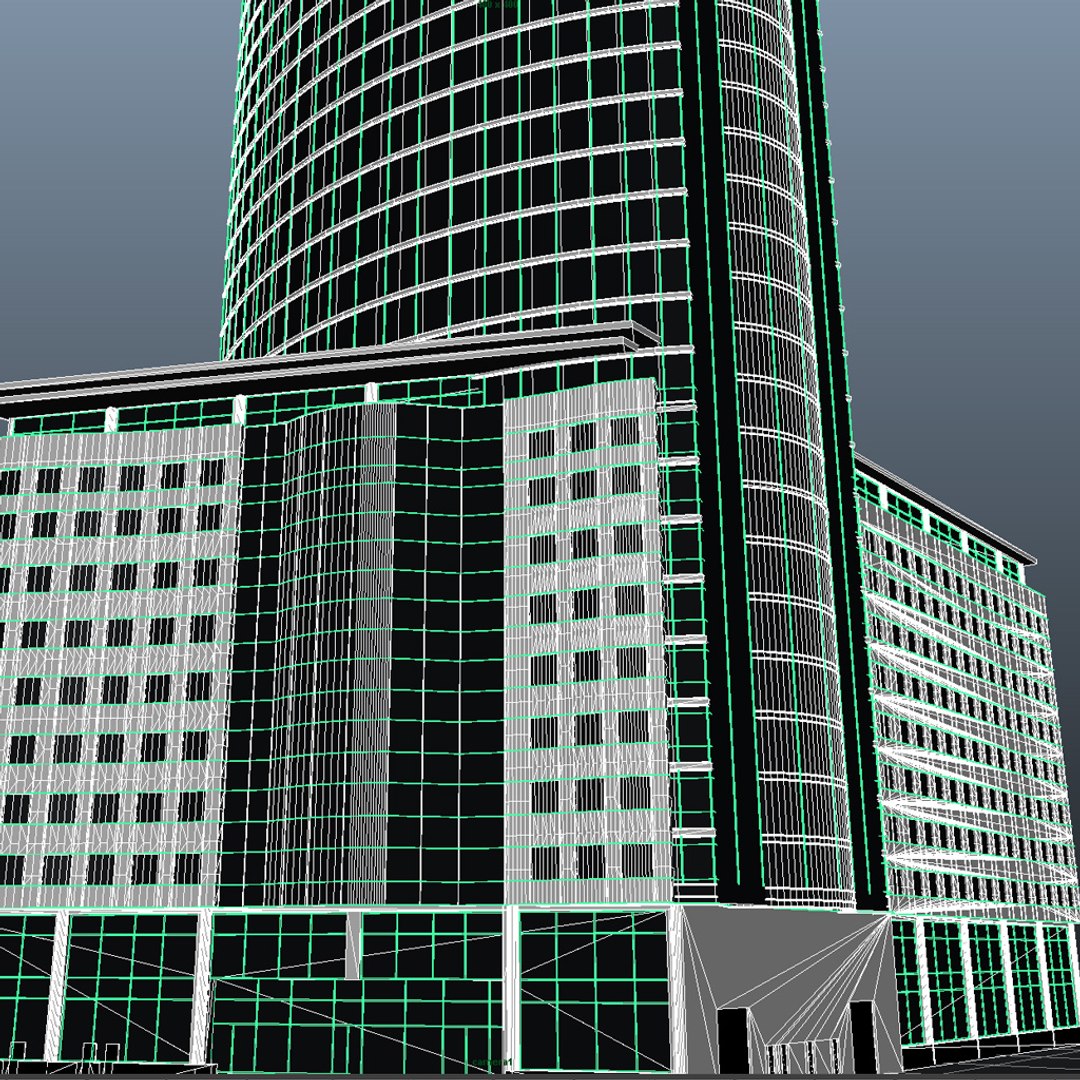 3d Modern Business Center Model