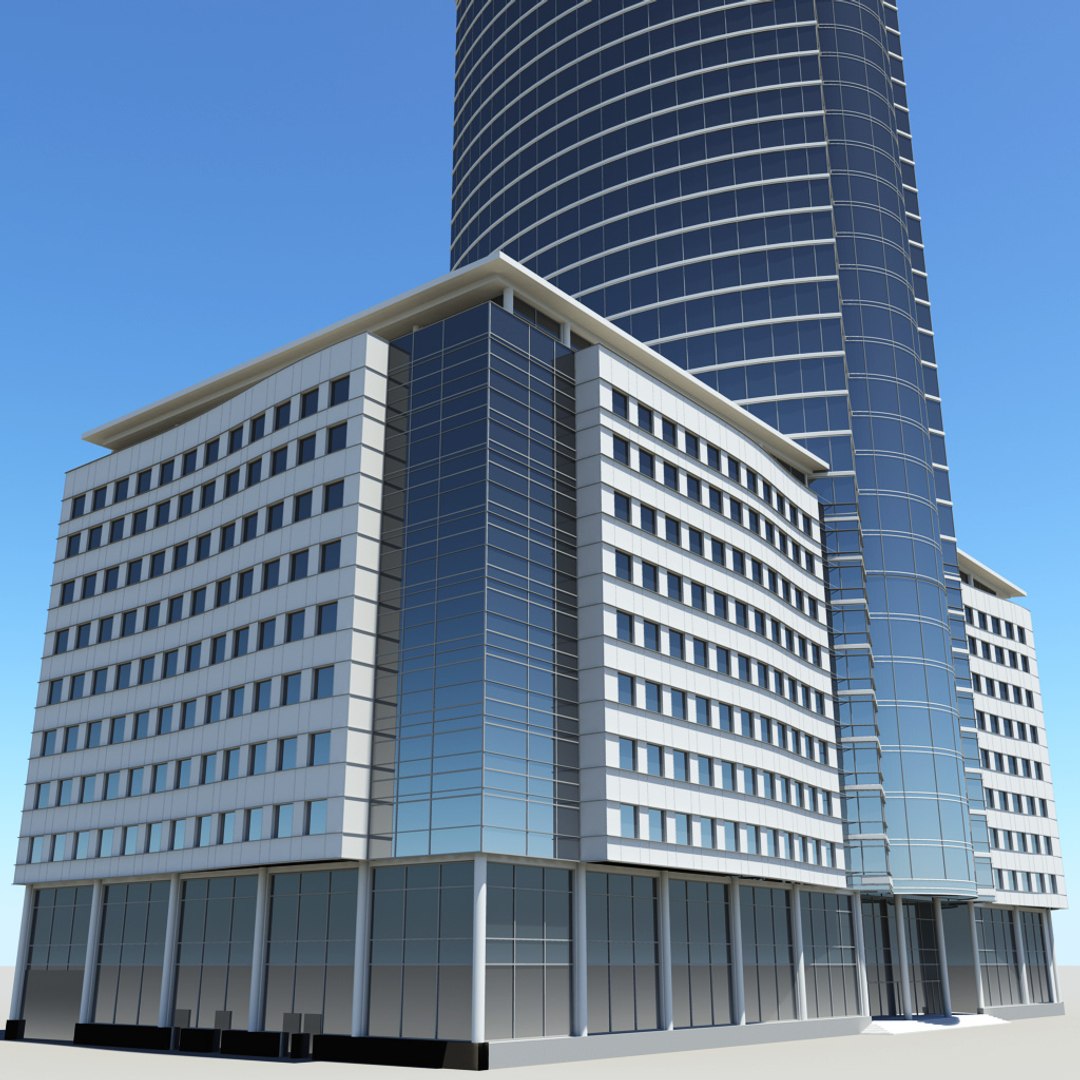 3d Modern Business Center Model