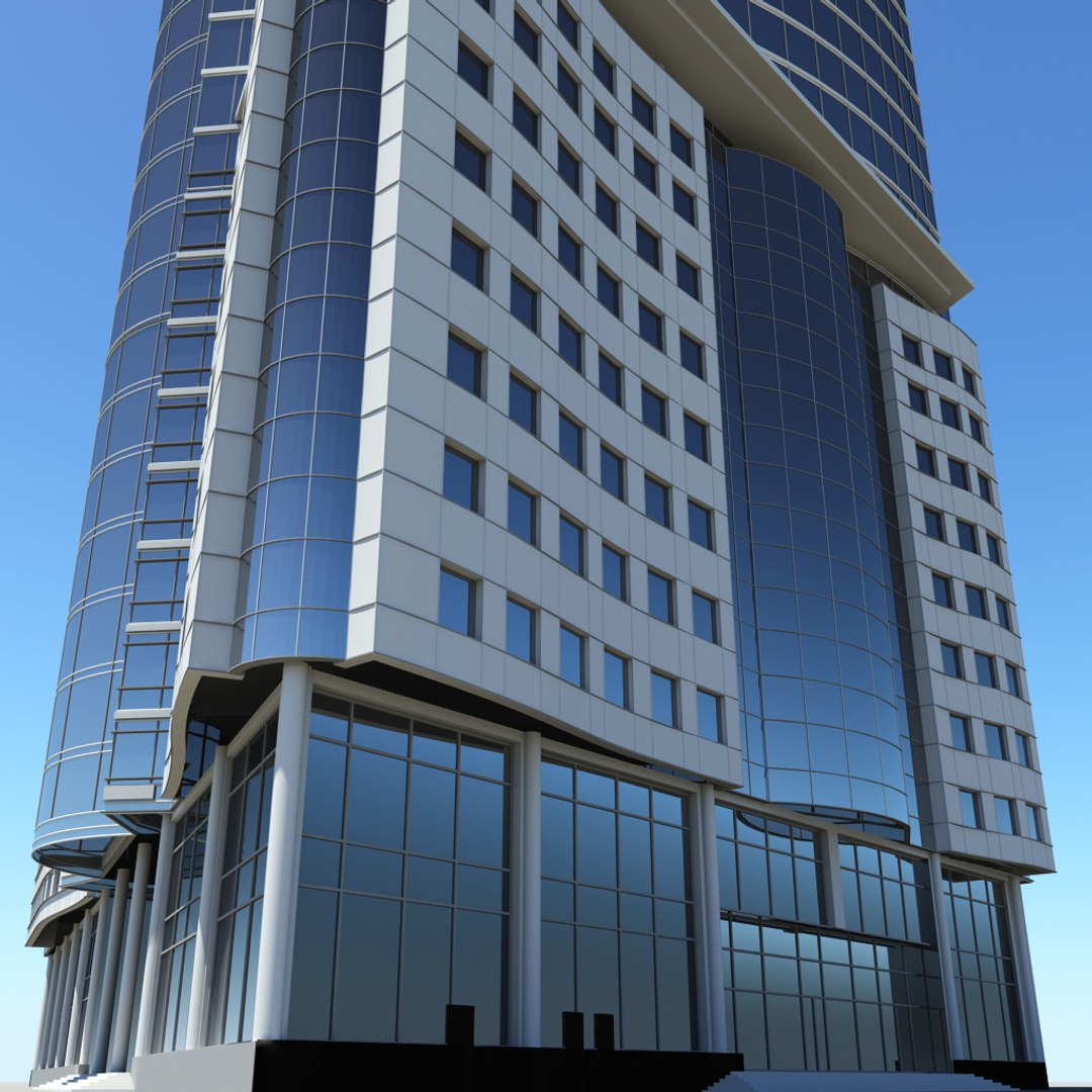 3d Modern Business Center Model