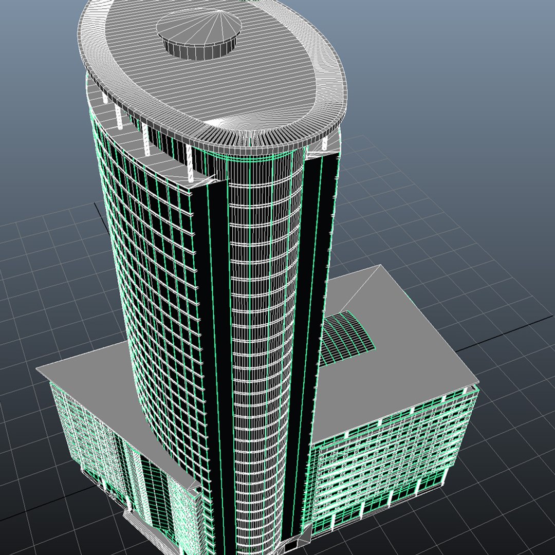 3d Modern Business Center Model