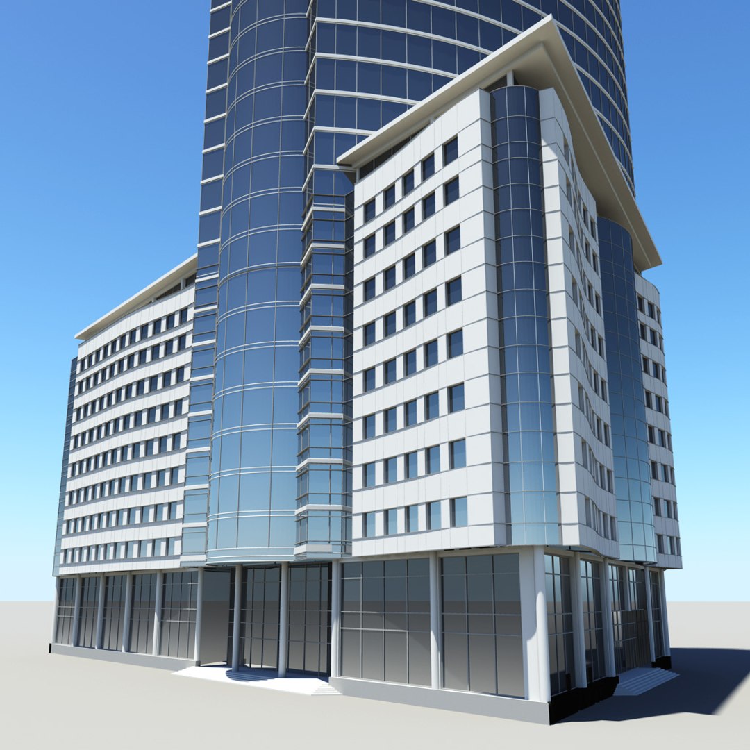 3d Modern Business Center Model