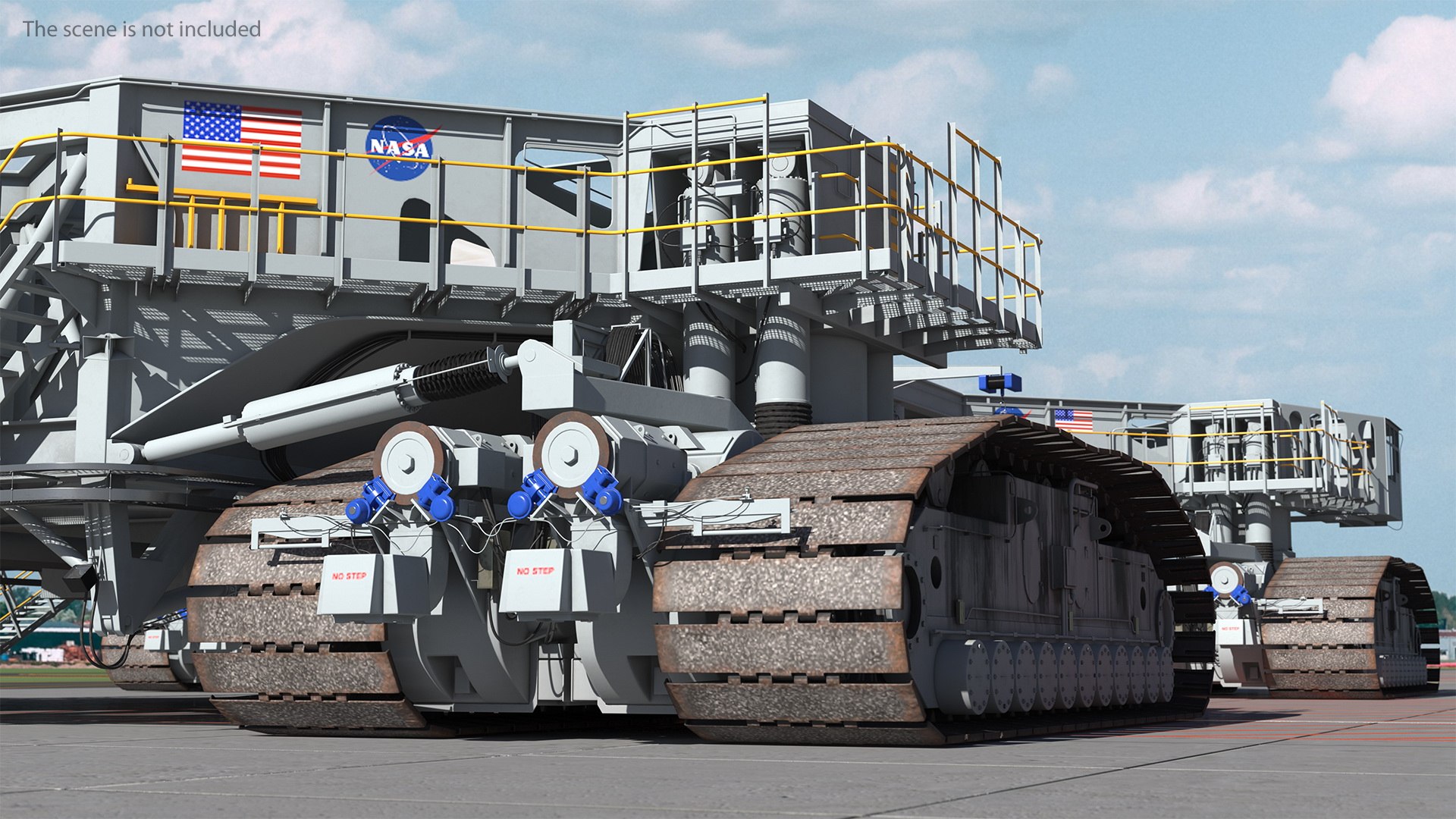 Nasa missile crawler transporter 3D model - TurboSquid 1659500