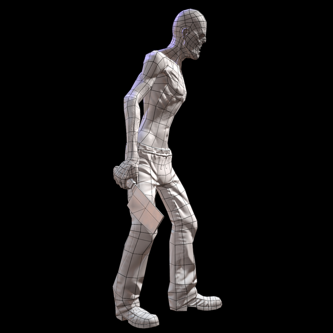 3ds max character zombie