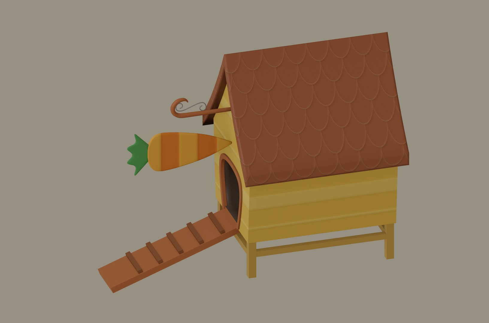 Bunny House 3D Model - TurboSquid 2044706