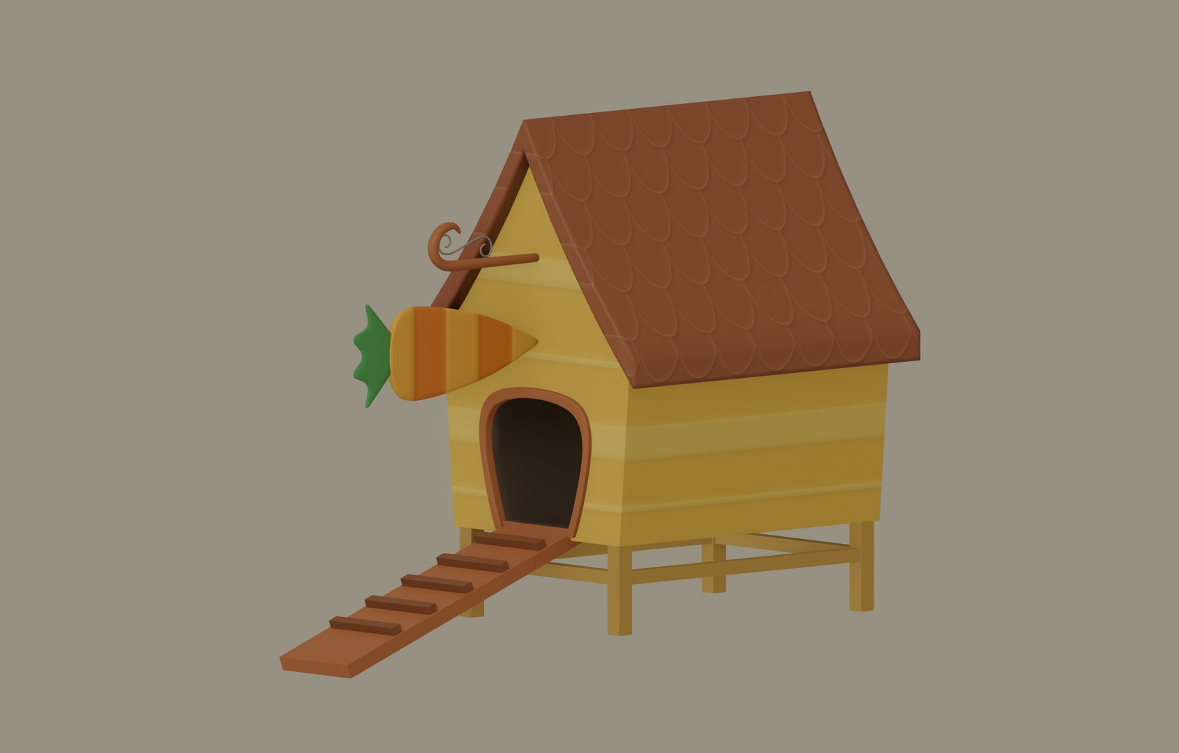 Bunny House 3D Model - TurboSquid 2044706