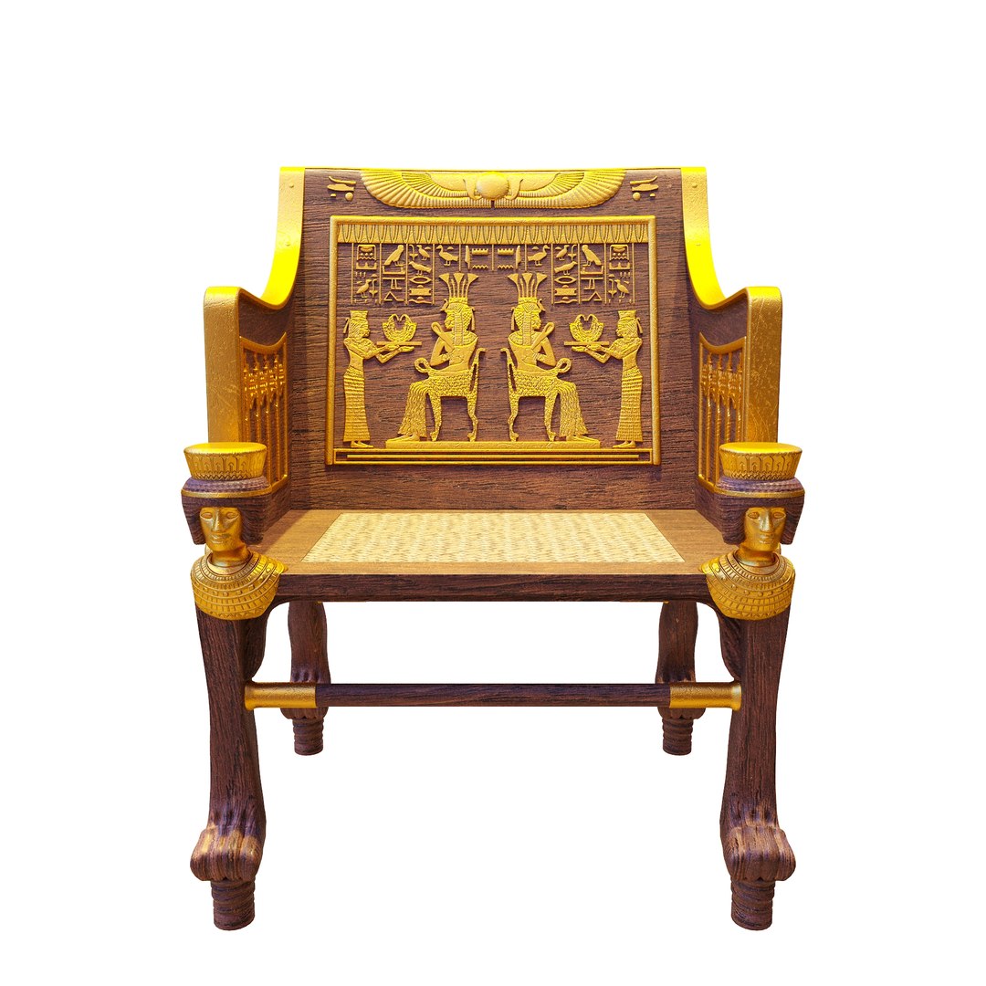 3D Egyptian Furniture Kit - Sitamuns Throne - TurboSquid 2000651