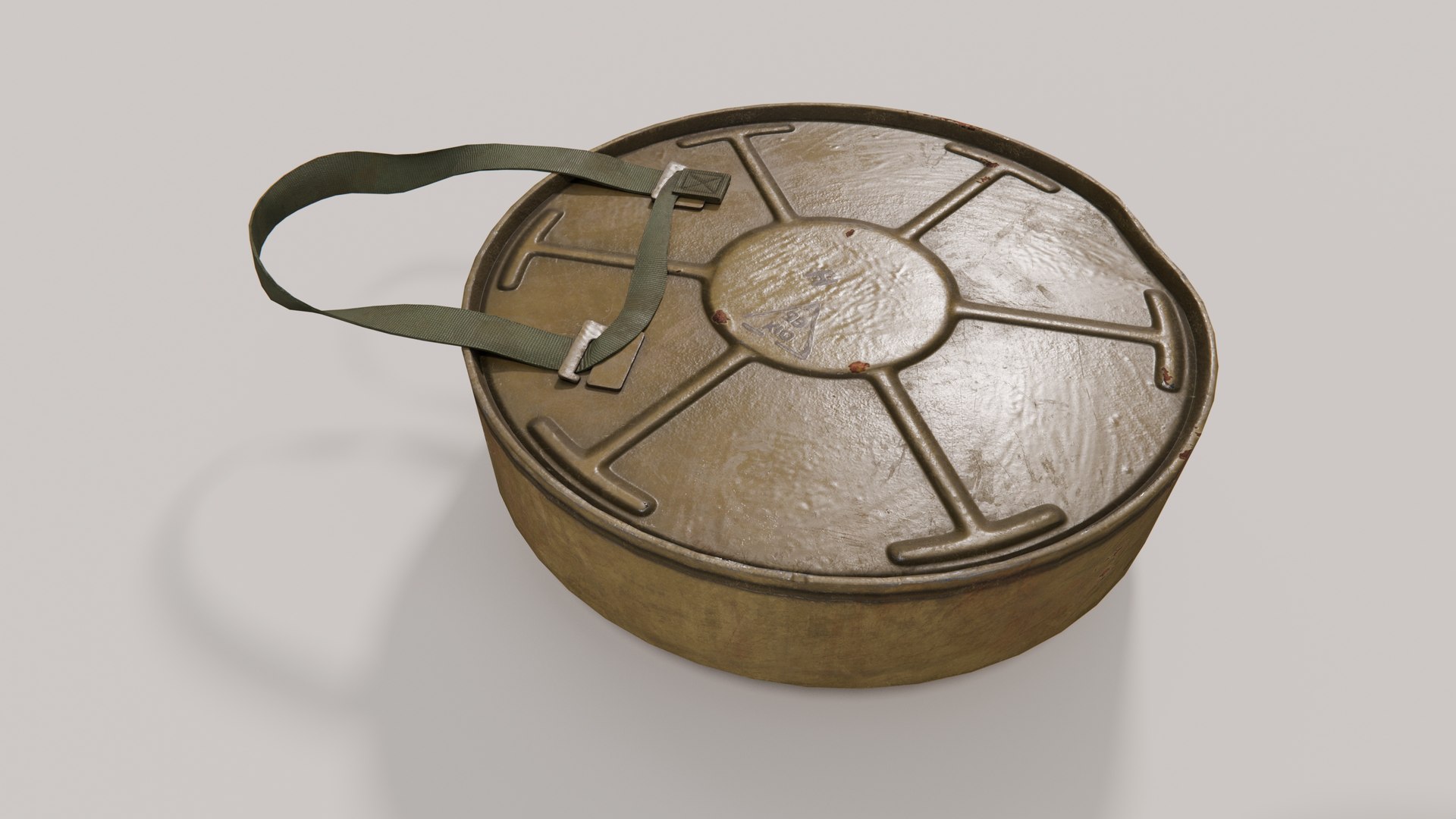 3D TM-62 Landmine Anti Tank Soviet Blast Mine TM62 - TurboSquid 2391618