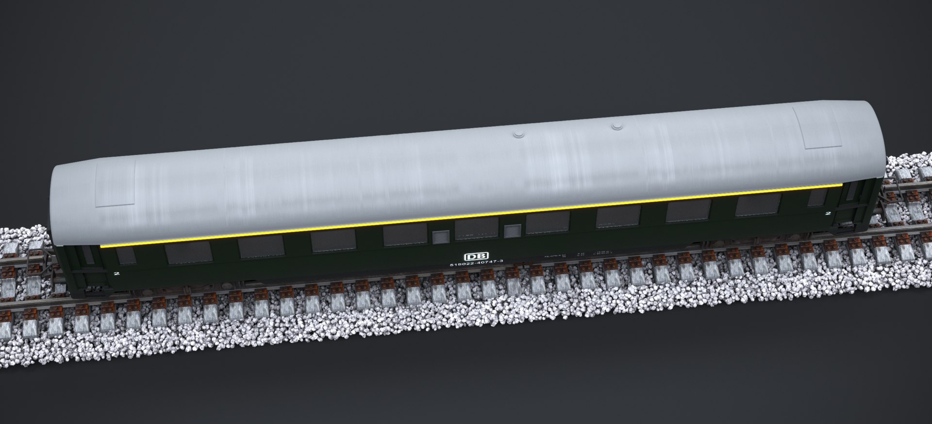 DB GREEN COACH KE-GPR-R-63-2023 2 3D model - TurboSquid 2175789
