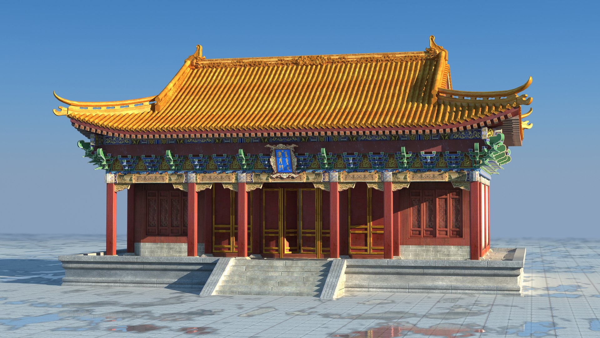 Ancient Chinese Building 3D Model - TurboSquid 1514382