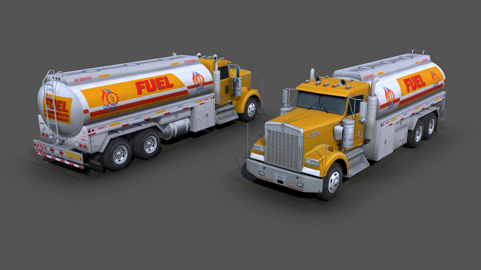 W900 Fuel Truck 3D - TurboSquid 1611236