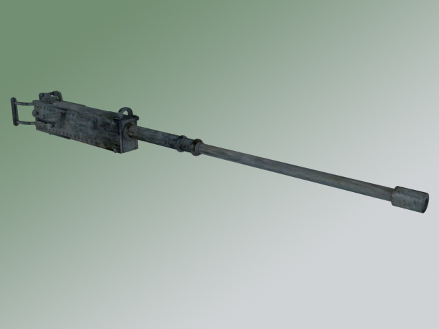 3d Model 50 Cal Machine Gun