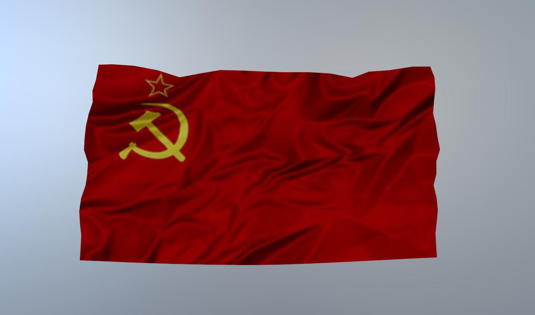 Flag Ussr 3D Model - TurboSquid 1239755