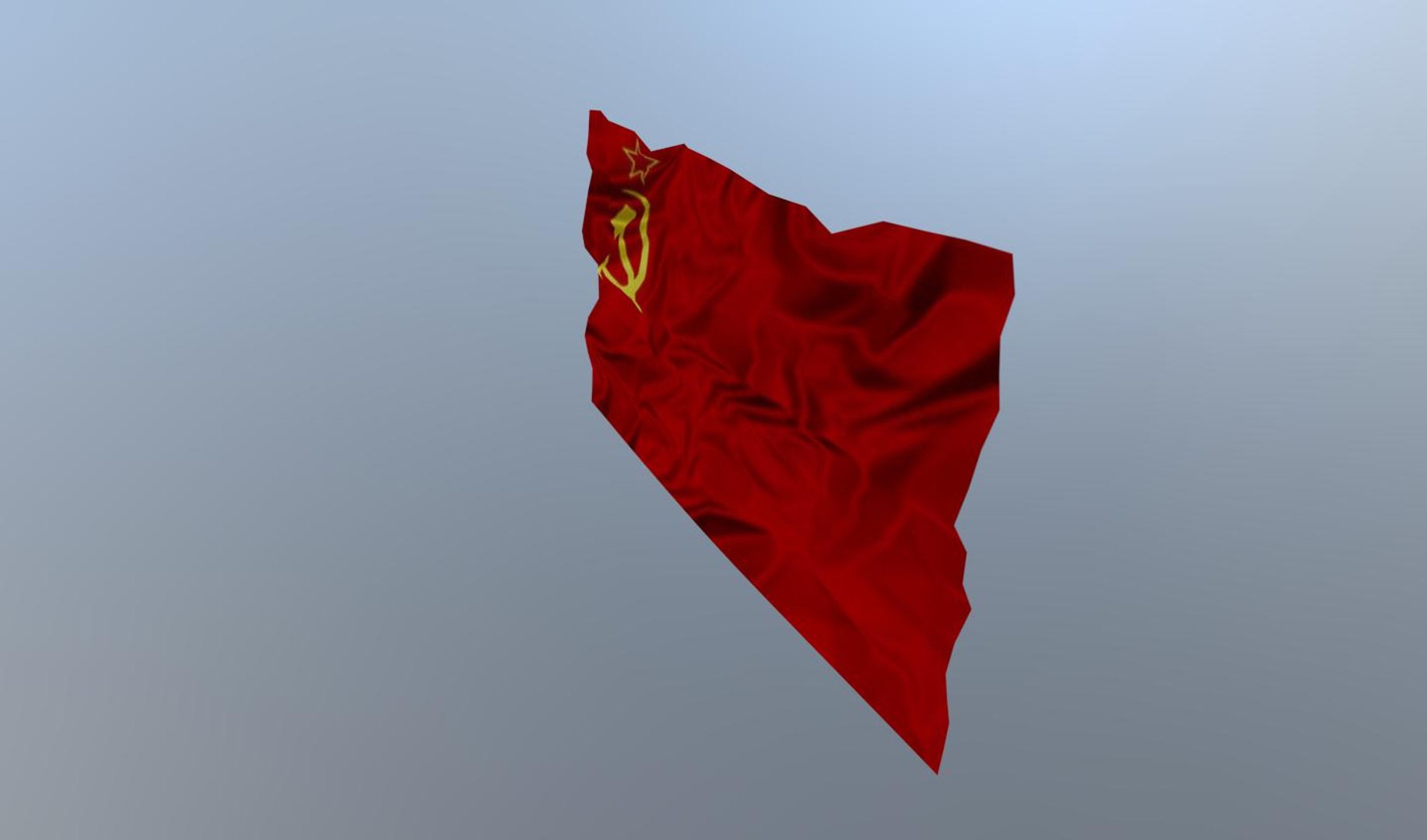 Flag Ussr 3D Model - TurboSquid 1239755