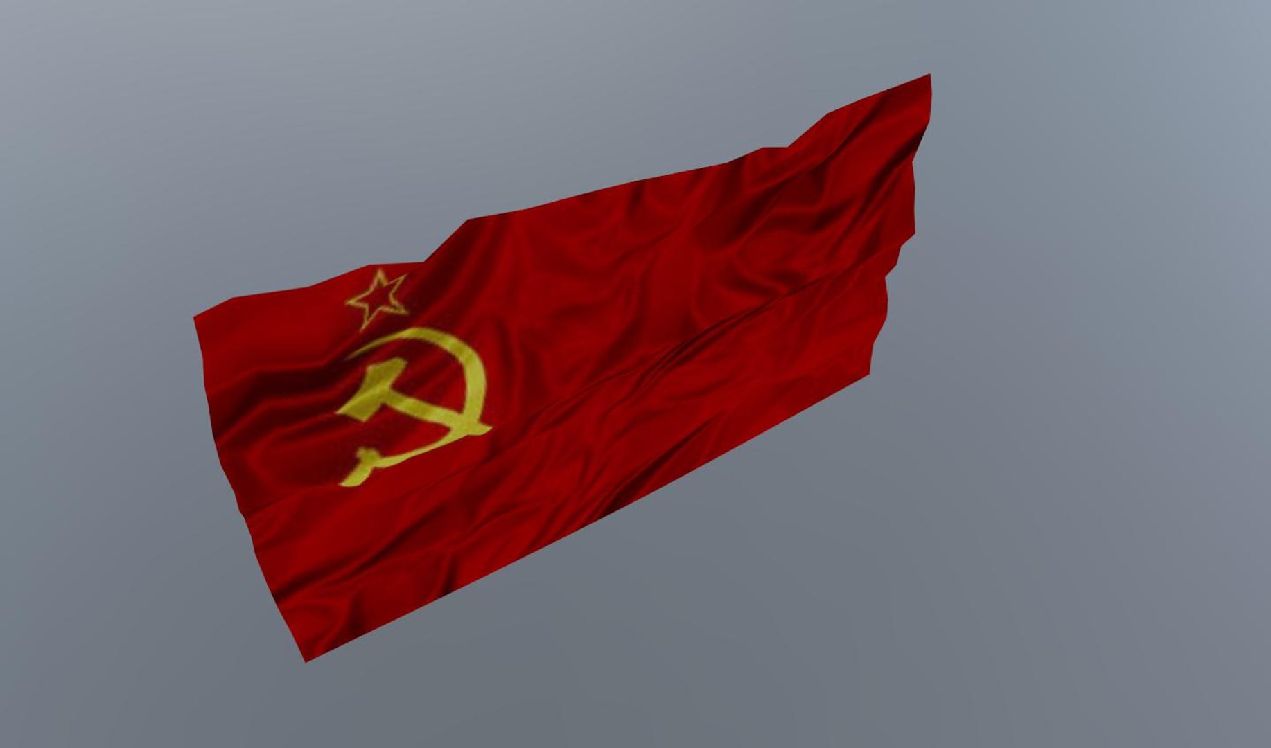 Flag Ussr 3D Model - TurboSquid 1239755