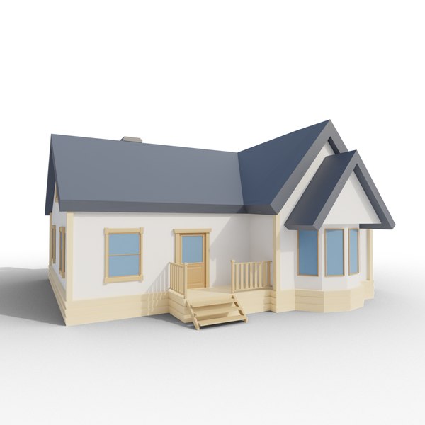 modelo 3d Casa Low Poly - TurboSquid 1704499