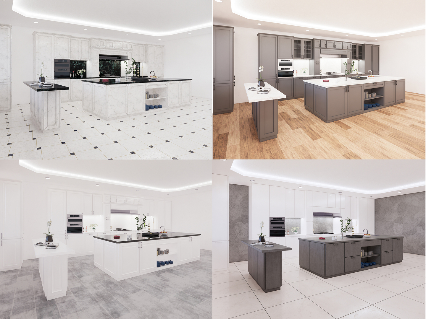 Modello 3D ARMADI CUCINA - famiglia revit - milioni di possibilità ...