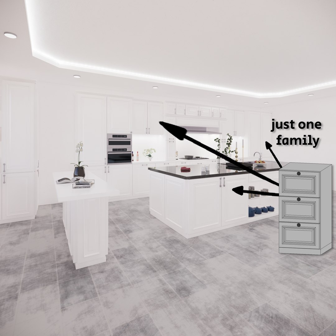 3D Model Revit Family Cabinets - TurboSquid 1678533