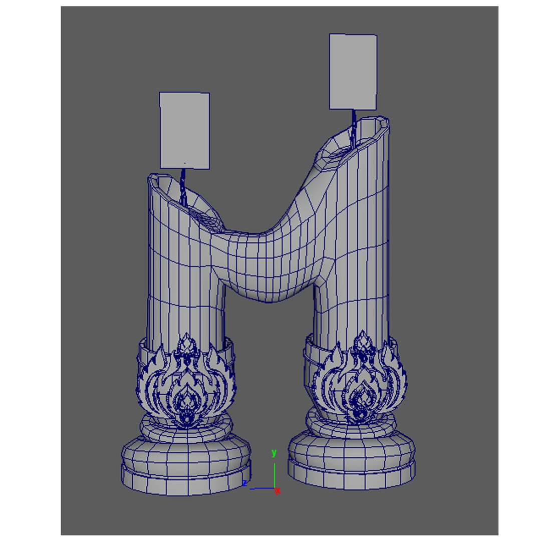 3D Font Letter M - TurboSquid 1548524