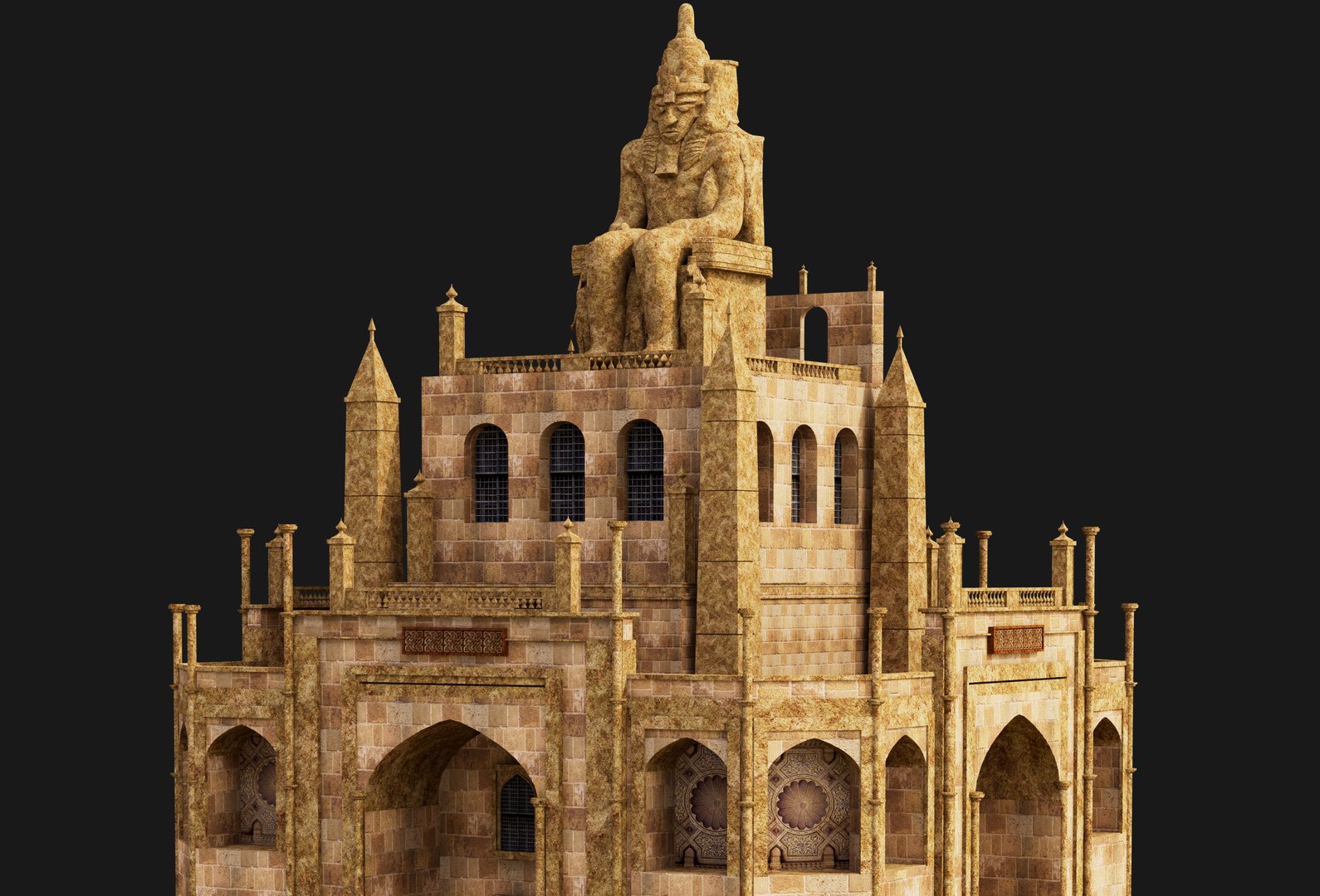 Fantasy Egyptian Castle 3D model - TurboSquid 2020133