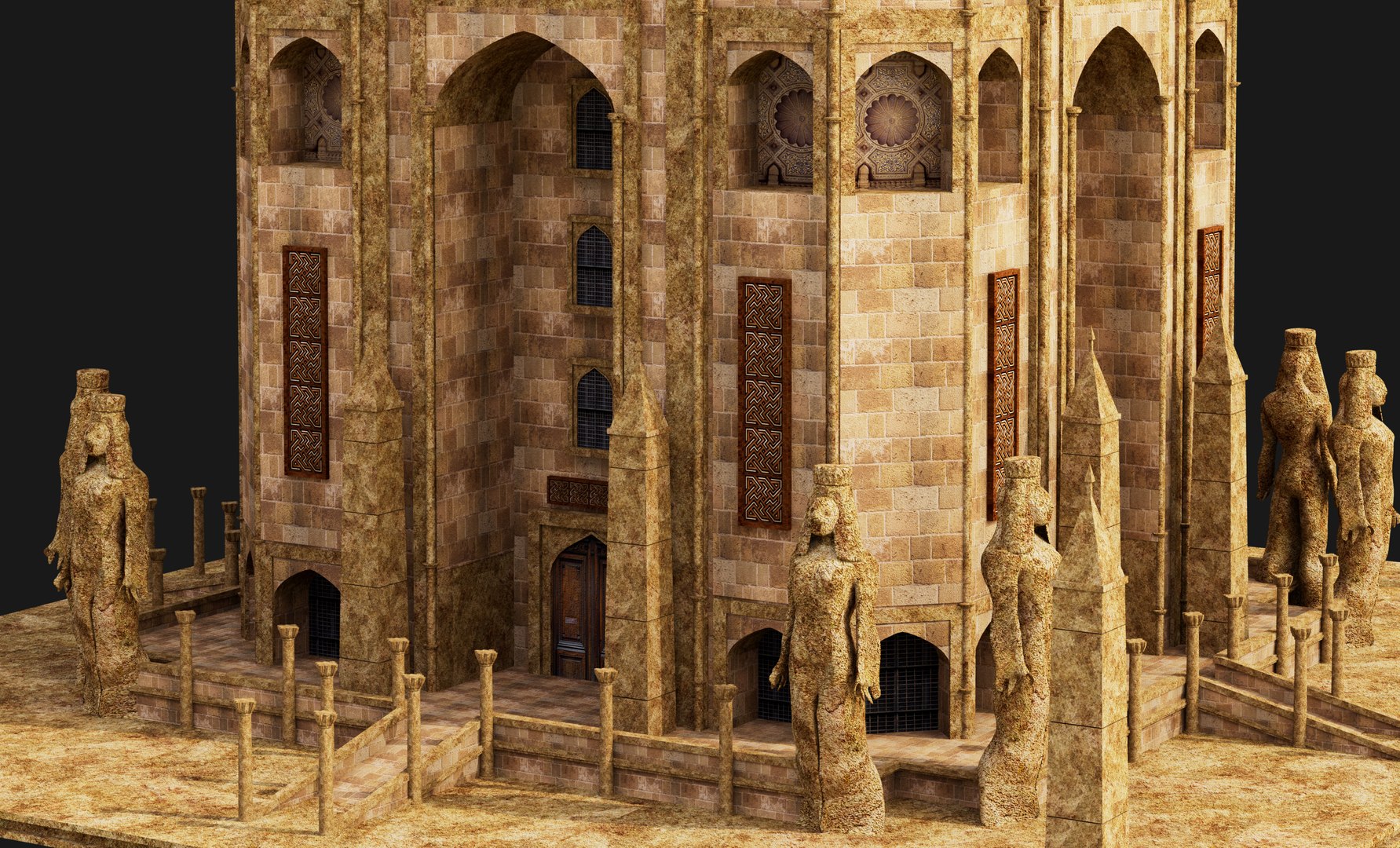 Fantasy Egyptian Castle 3D model - TurboSquid 2020133