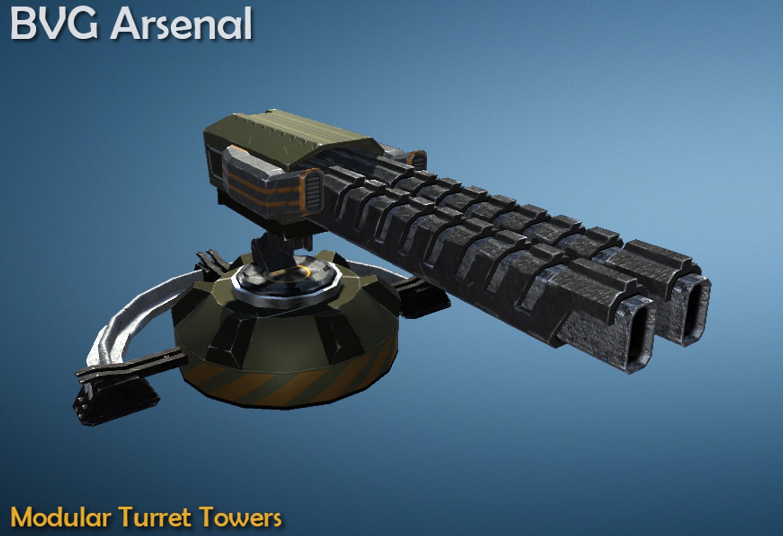 3D modular turret tower model - TurboSquid 1168385