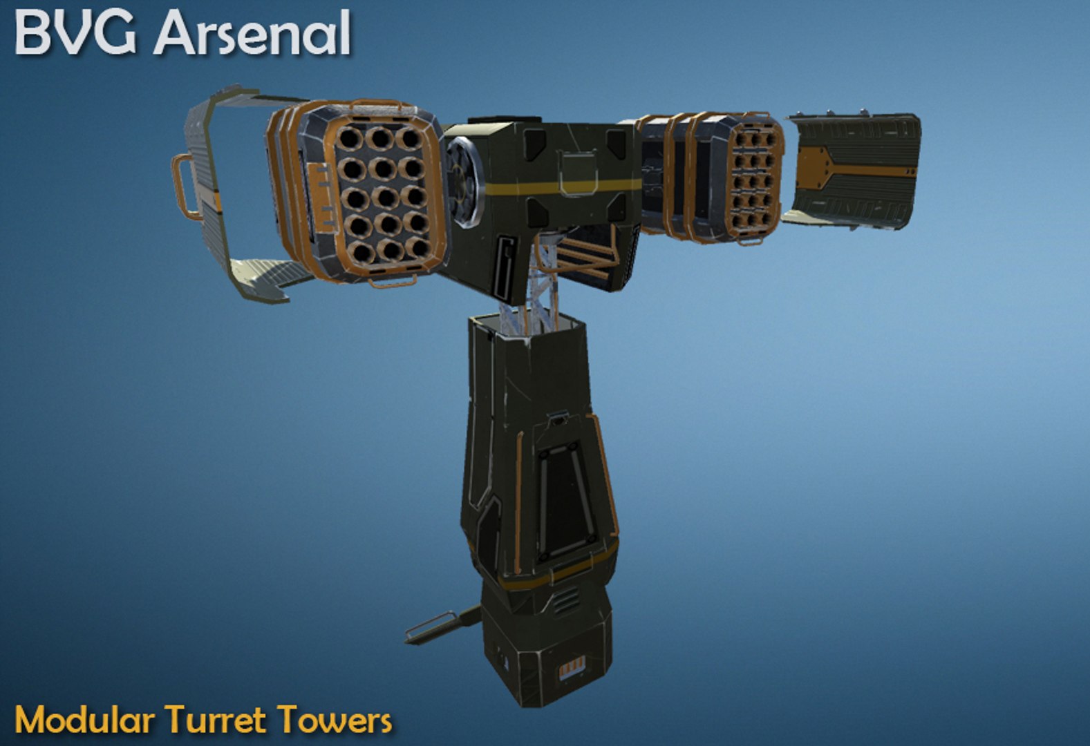 3D Modular Turret Tower Model - TurboSquid 1168385
