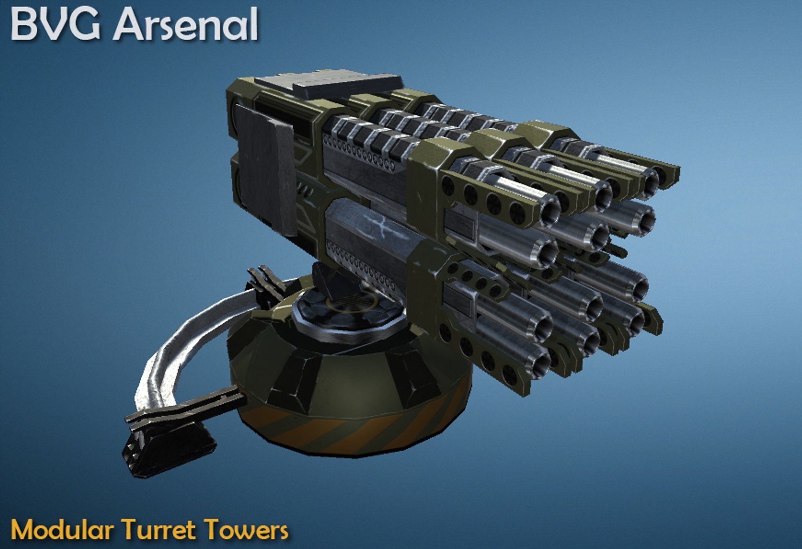 3D Modular Turret Tower Model - TurboSquid 1168385