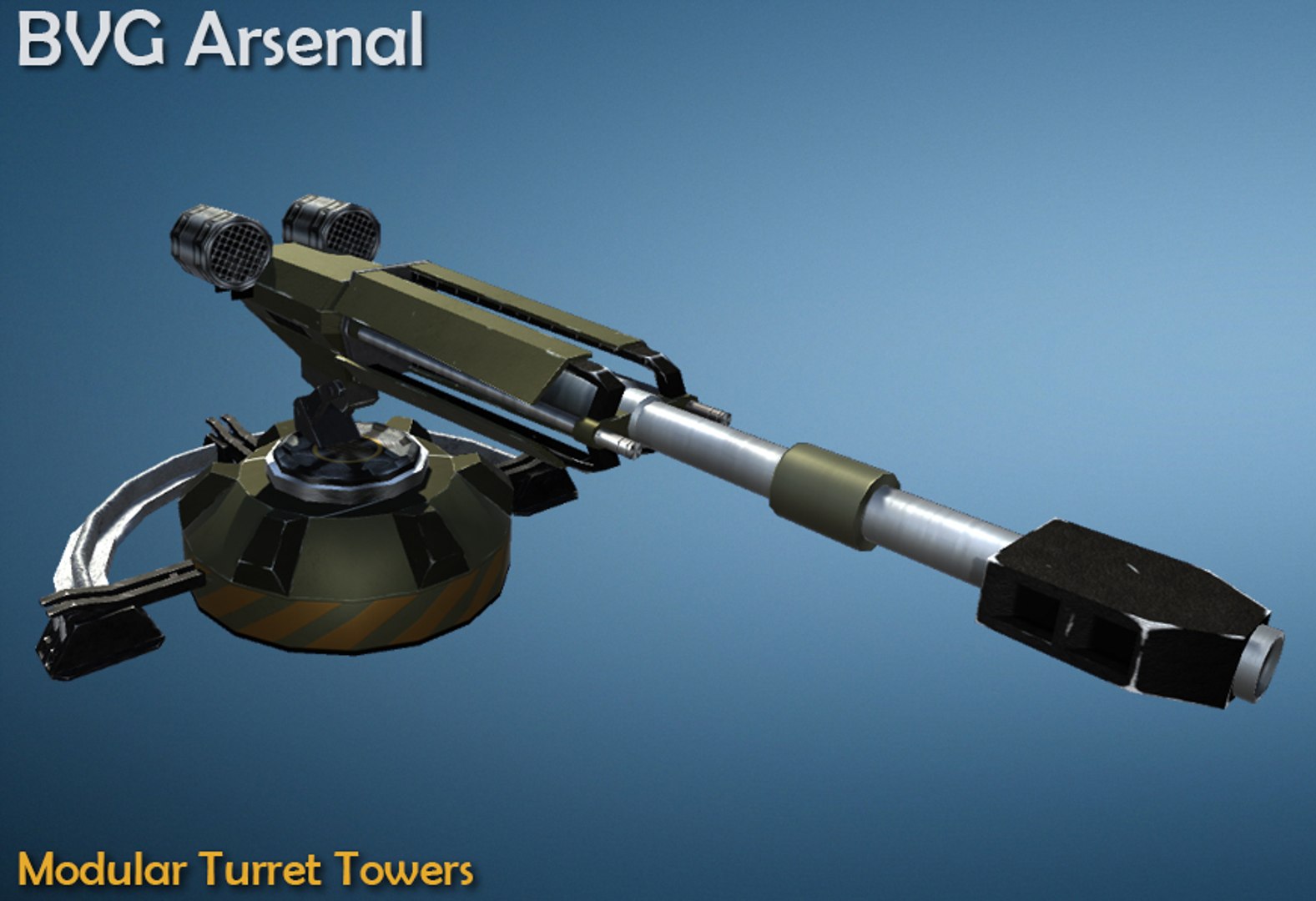 3D Modular Turret Tower Model - TurboSquid 1168385