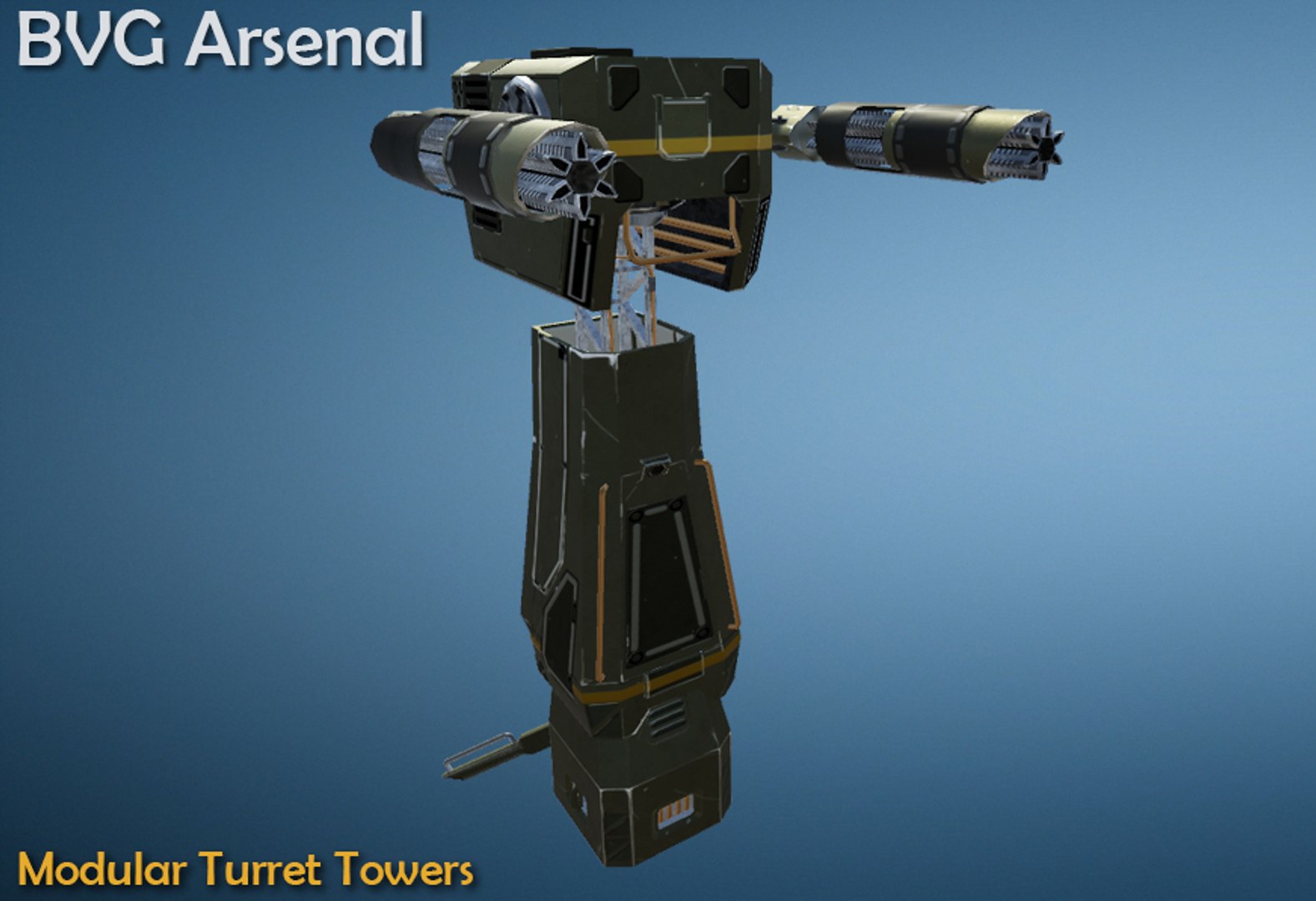 3D Modular Turret Tower Model - TurboSquid 1168385