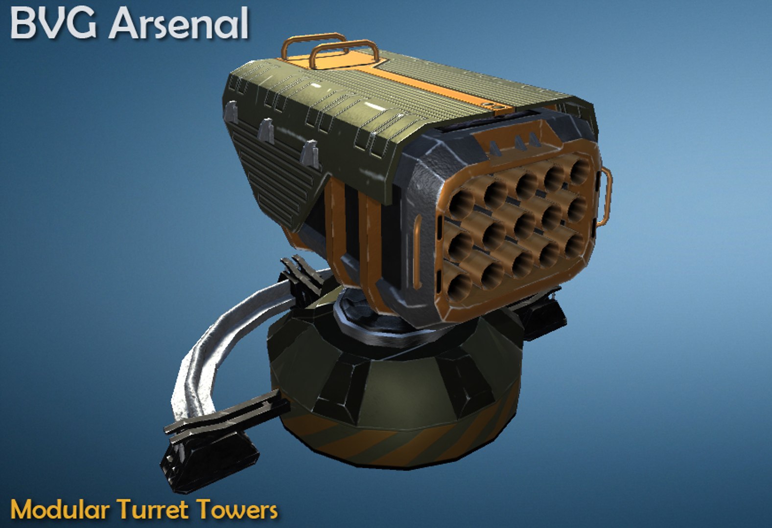 3D modular turret tower model - TurboSquid 1168385