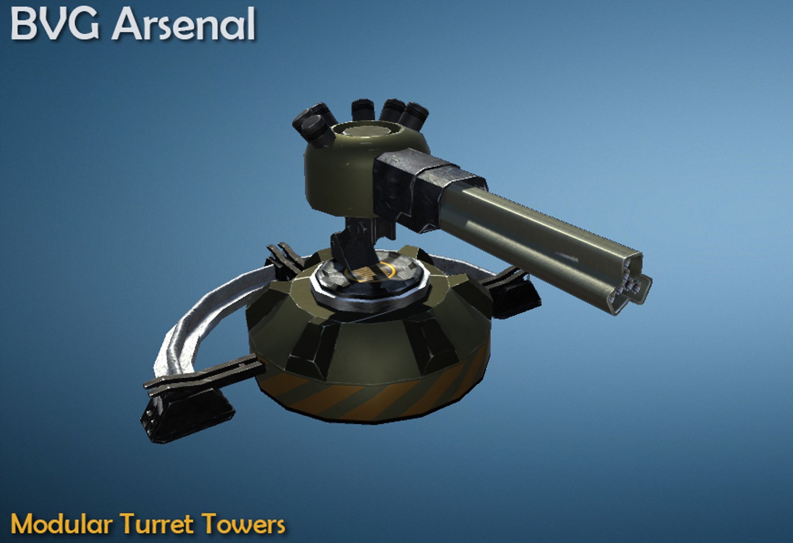 3D Modular Turret Tower Model - TurboSquid 1168385