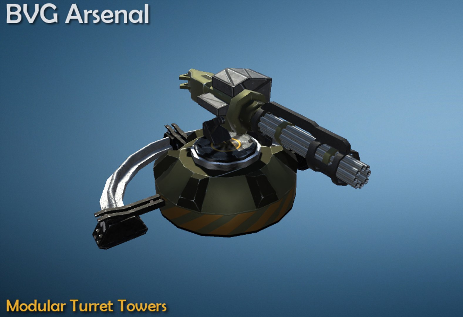 3D Modular Turret Tower Model - TurboSquid 1168385
