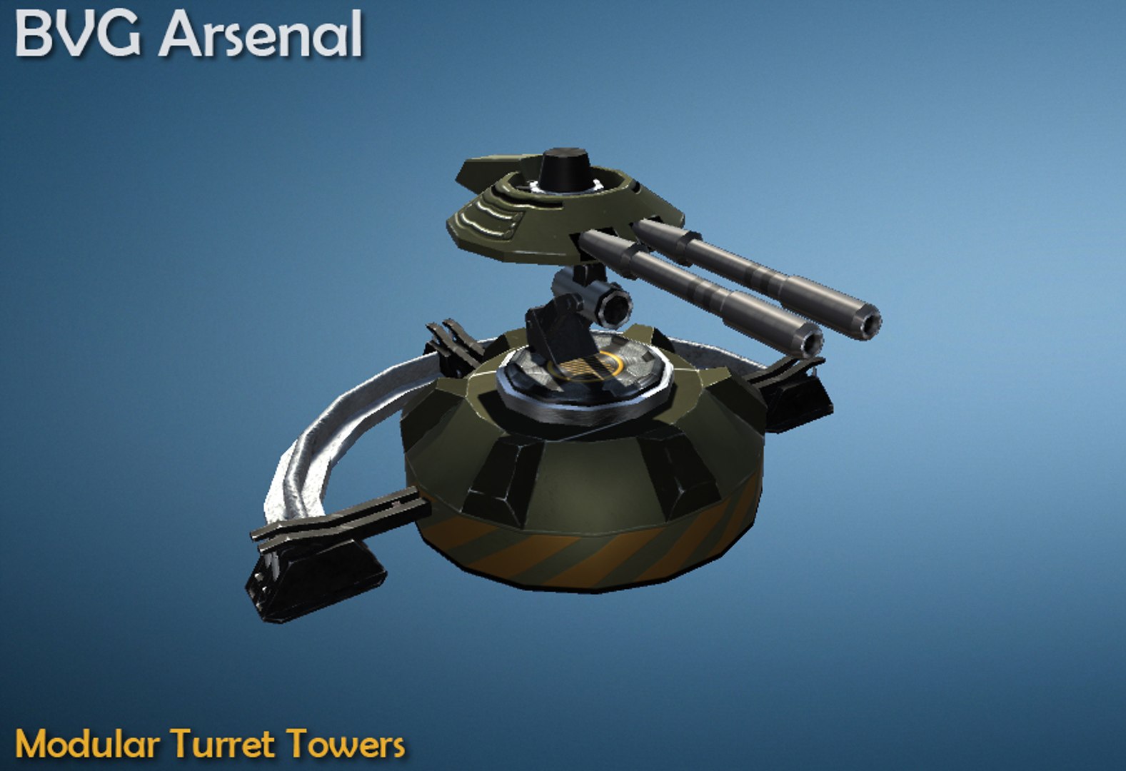 3D Modular Turret Tower Model - TurboSquid 1168385