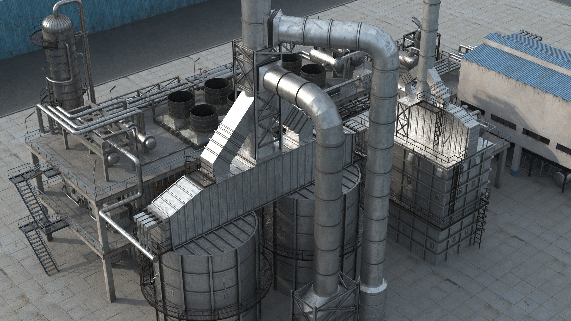 Refinery Chimney 3D Model - TurboSquid 1604519