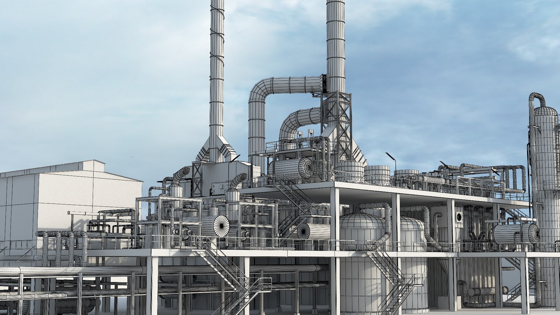 Refinery Chimney 3D Model - TurboSquid 1604519