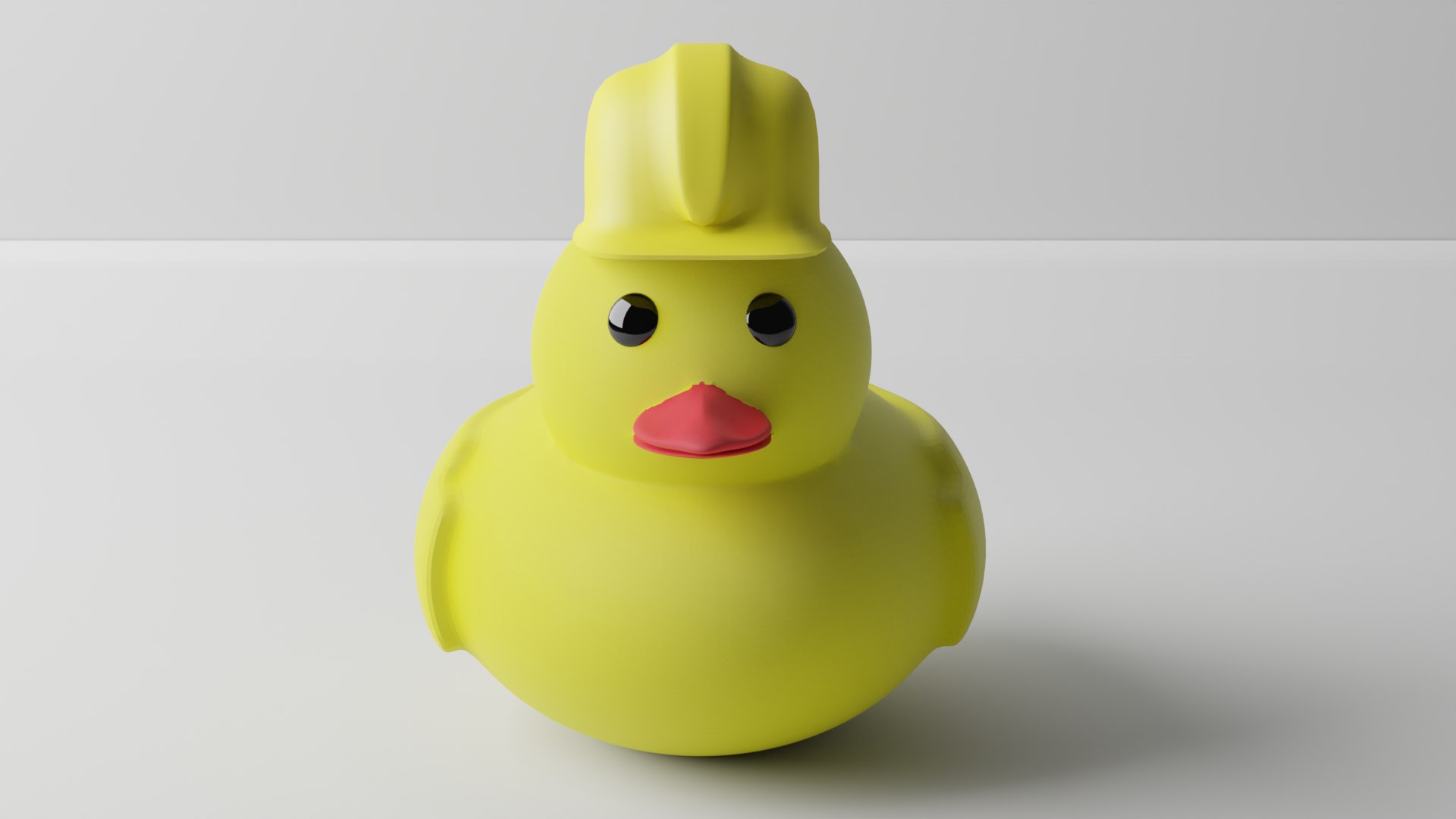 Rubber Duck With Hat Model - TurboSquid 2186280