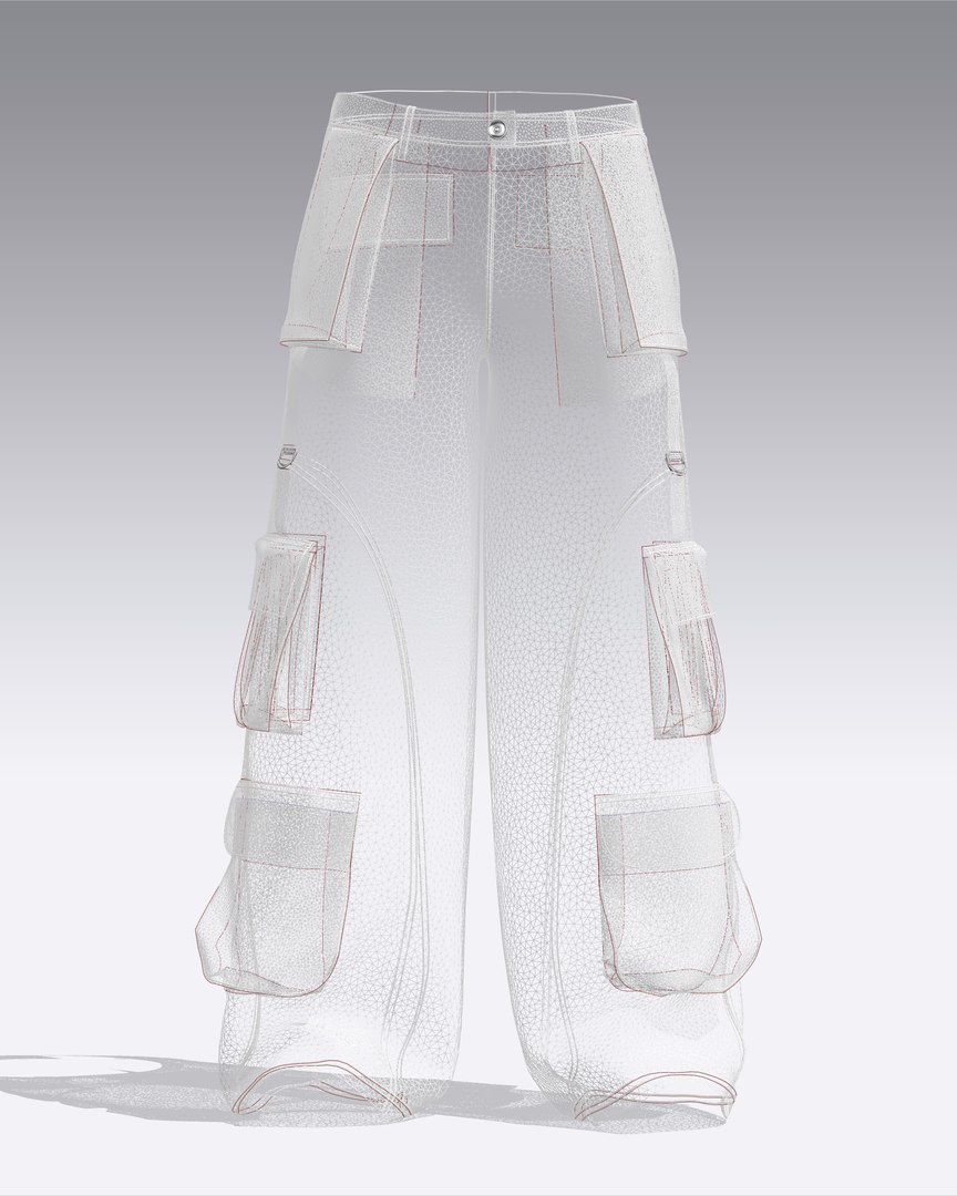 Mens Cargo Pant With Texture Fabric And Detailing 3D Model - TurboSquid ...