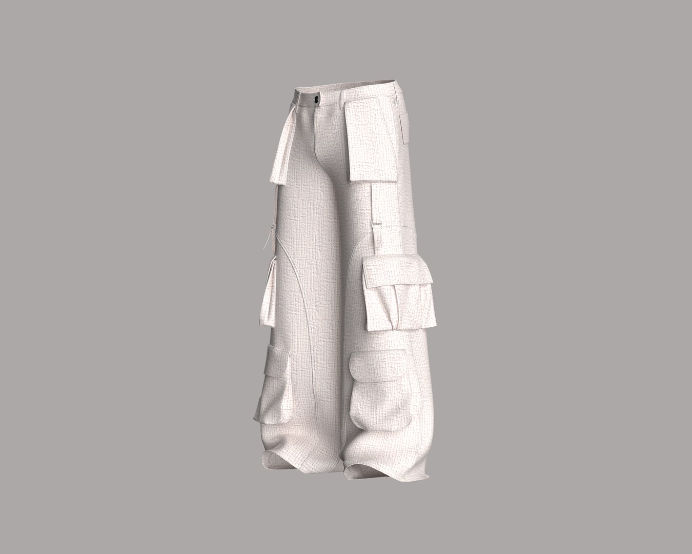 Mens Cargo Pant With Texture Fabric And Detailing 3D Model - TurboSquid ...