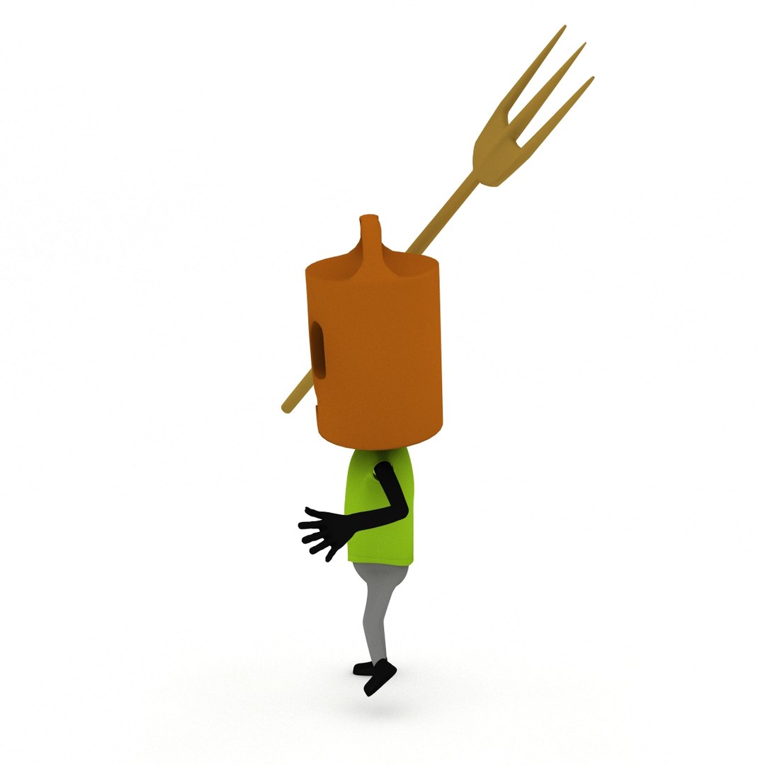 obj rigged animation biped