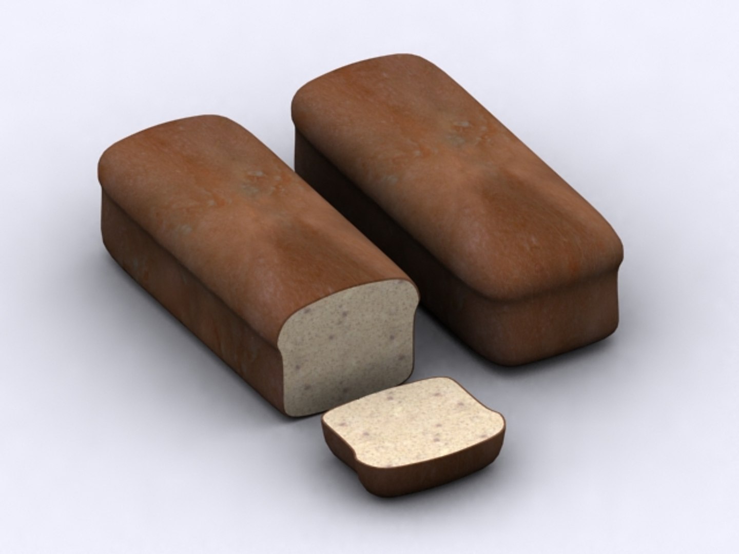 3d 3ds Bread Loaf