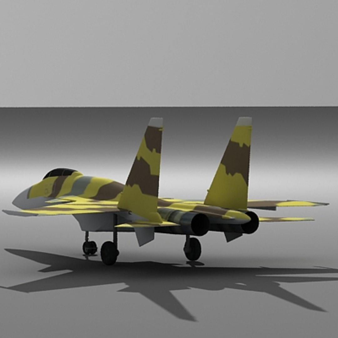 3d Model Super Flanker Aircraft