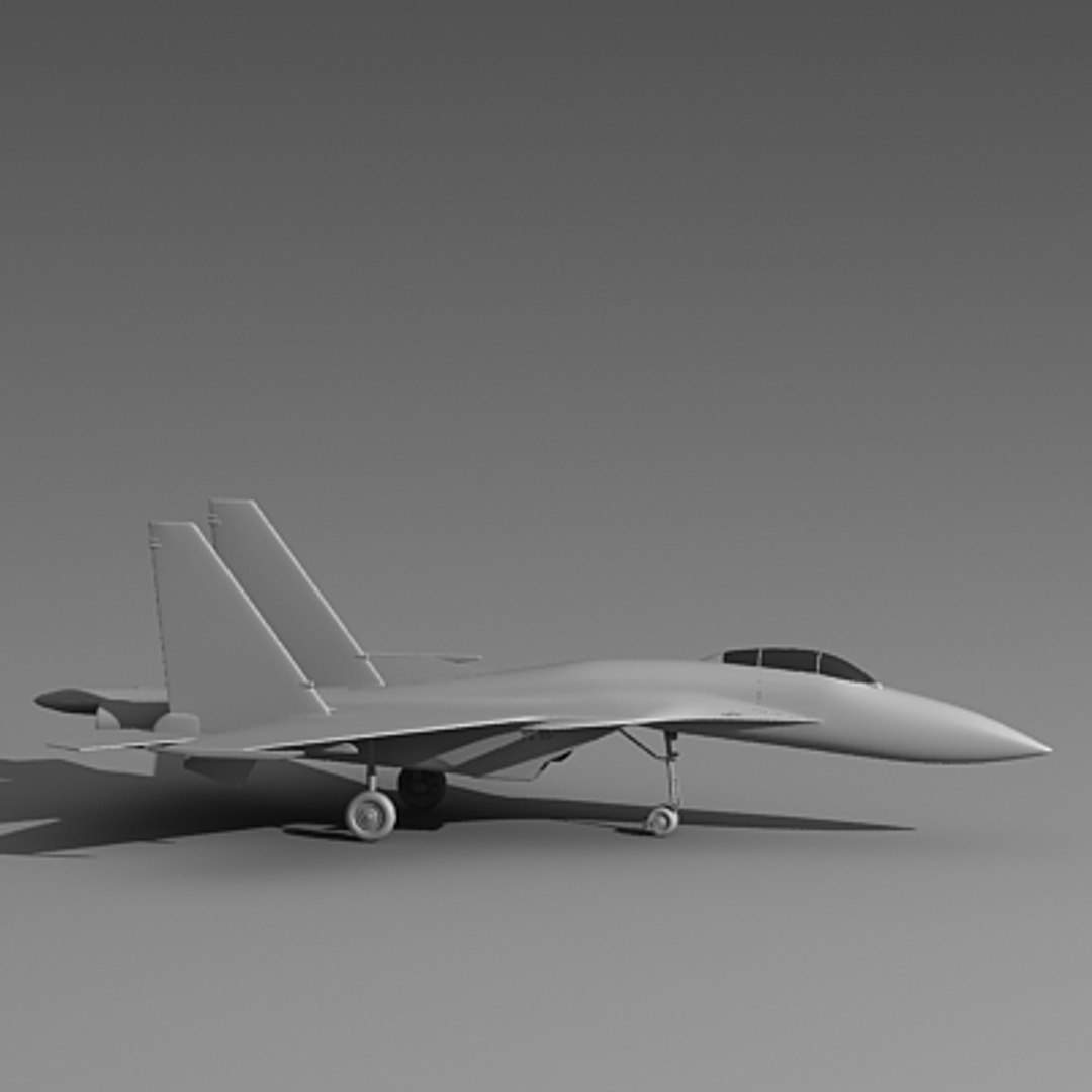 3d Model Super Flanker Aircraft