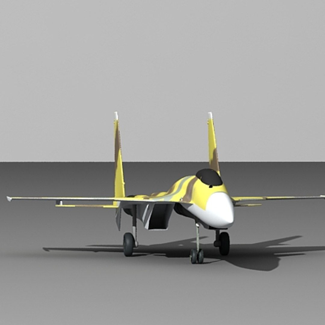 3d Model Super Flanker Aircraft