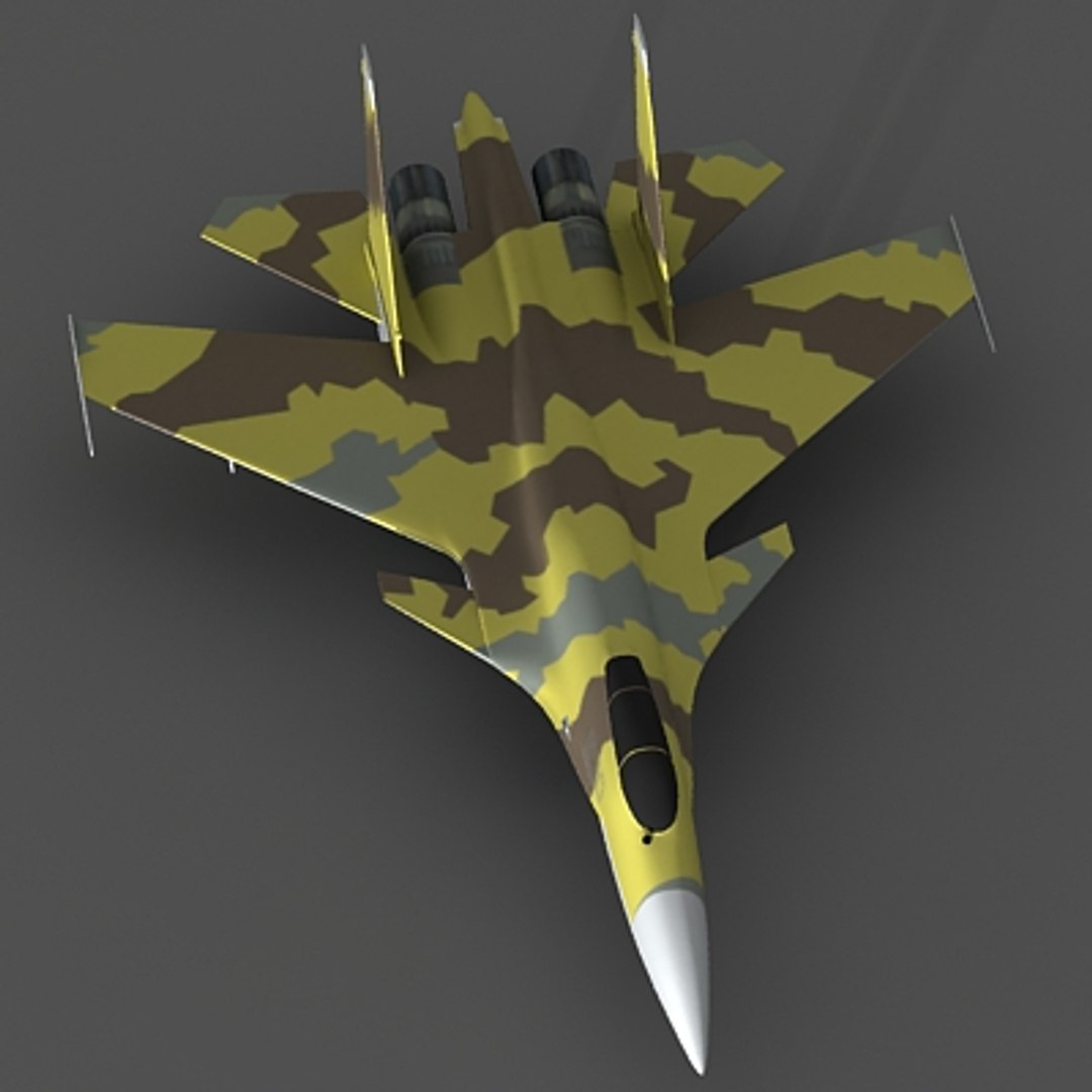 3d Model Super Flanker Aircraft
